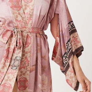 TheBoldBohemian | Swim | New Boho Dusty Pink Cherry Blossom Kimono Robe ...